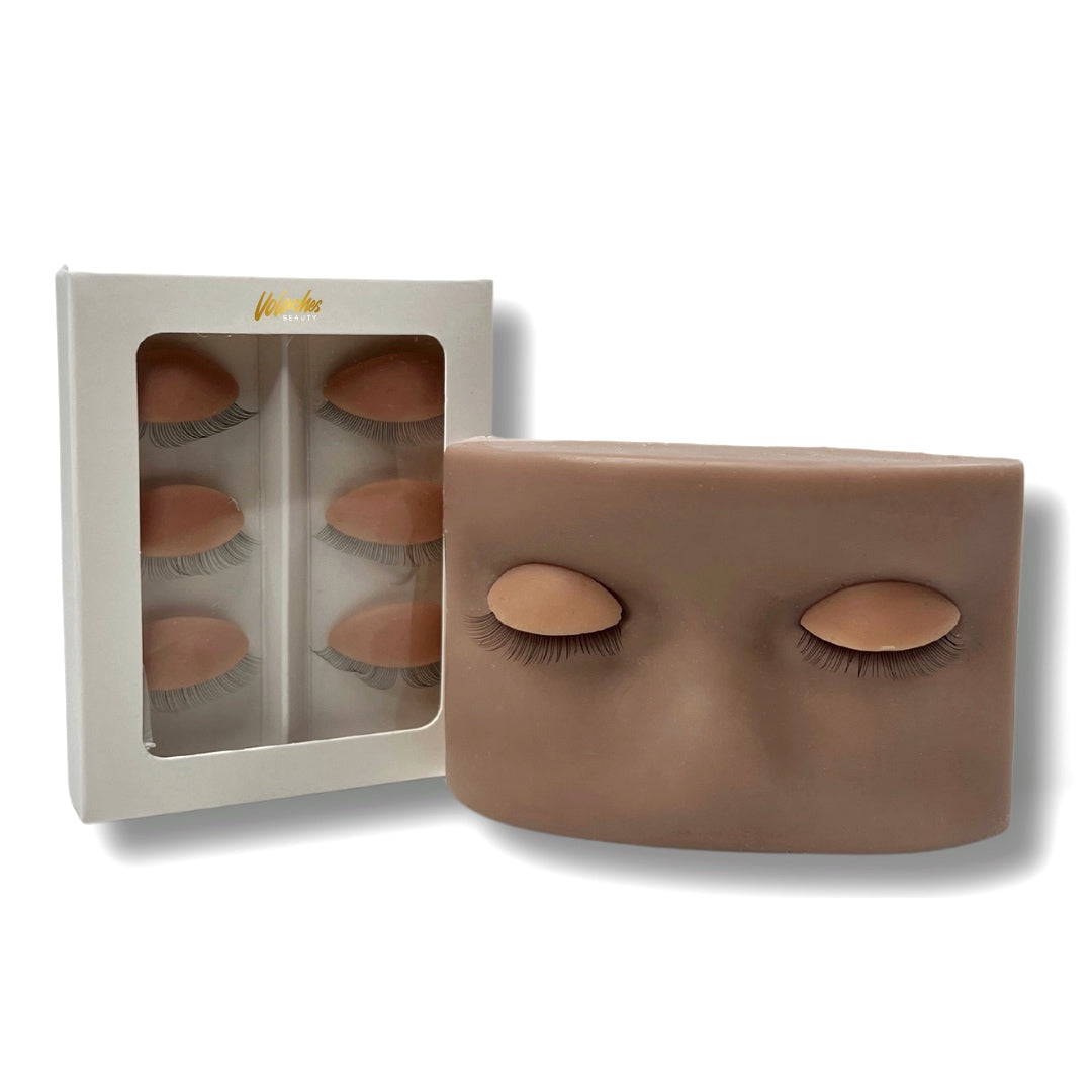 Lash Mannequin Practice Set with Eyes – VOLASHES